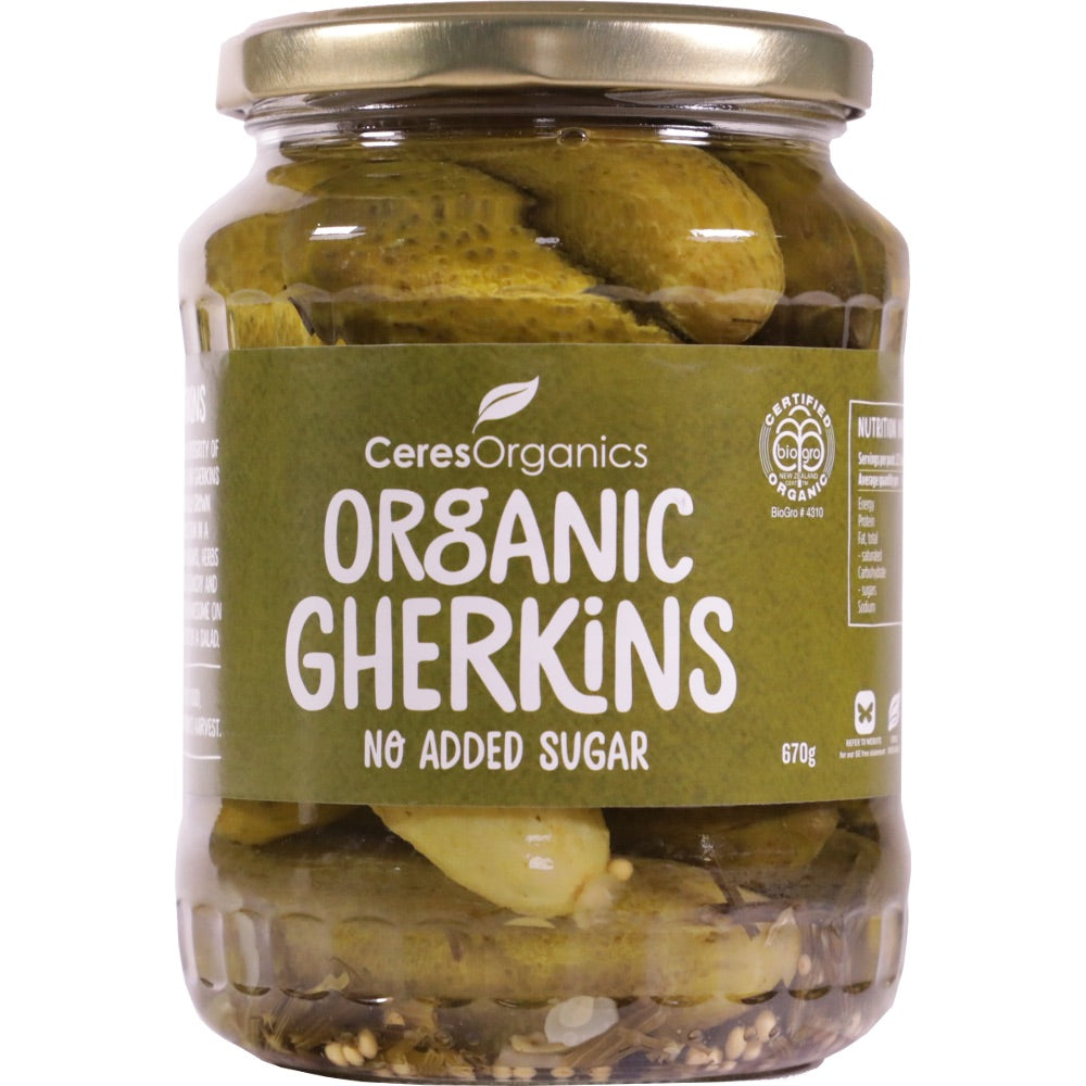 Ceres Organic Gherkins No Added Sugar – The Simple Market