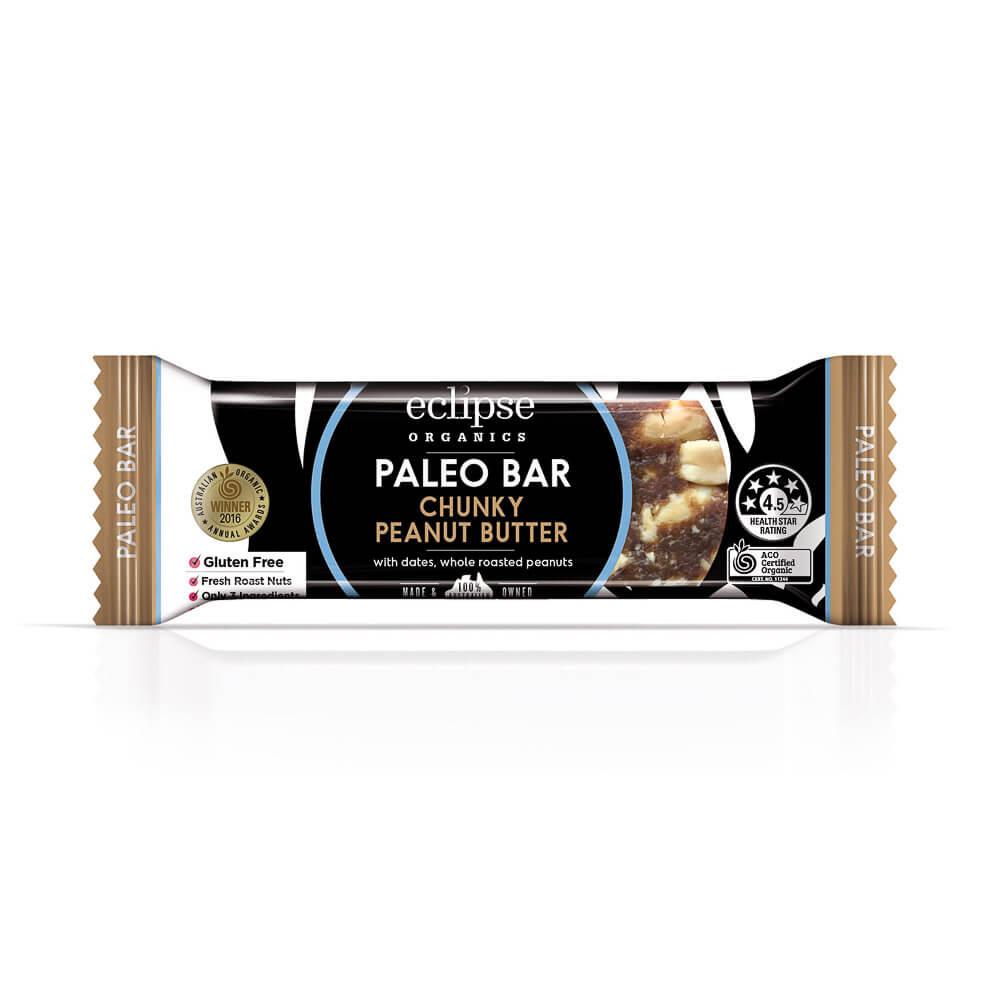 Eclipse Organics Paleo Protein Bar Peanut Butter & Australian Honey 45 ...